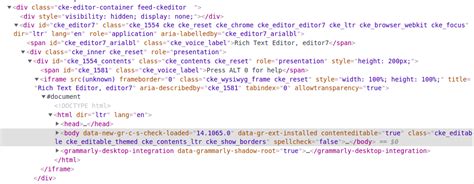 Javascript How To Target Inner Classes In Ckeditor Stack Overflow
