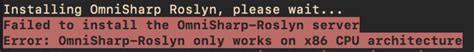Failed To Install Omnisharp Roslyn Server Issue 699 OmniSharp