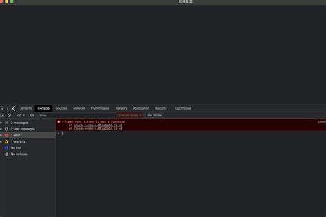 vue js after vue packaging package the electron and open the typeerror prompt l then is not