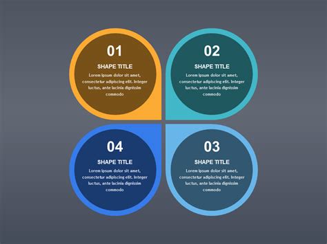 Four Section Circle PowerPoint Templates PowerPoint Free