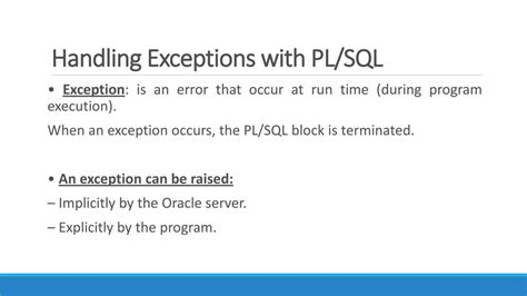 database programming pl sql ppt download