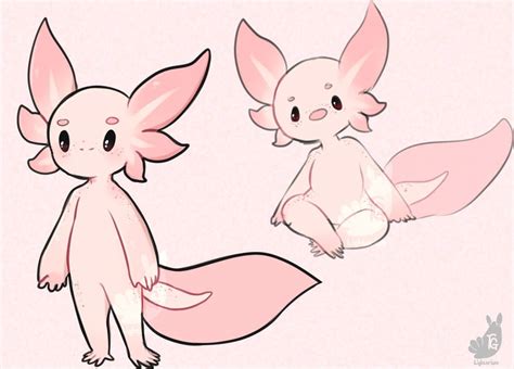 C Axolotl Custom By Lighterium Fantasy Character Design Character Drawing Character Design