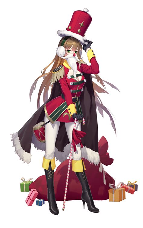 Safebooru 1girl Absurdres Boots Breasts Brown Hair Cane Cleavage Daye Bie Qia Lian Dress