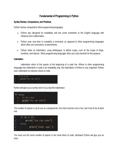 lesson 1 fundamental of programming in python pdf variable computer science data type