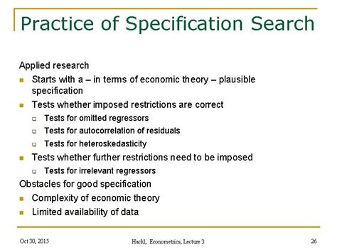 Econometrics Lecture 3 Regression Models Interpretation And Comparison
