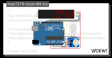 Max Clock Dht Ino Wokwi Esp Stm Arduino Simulator
