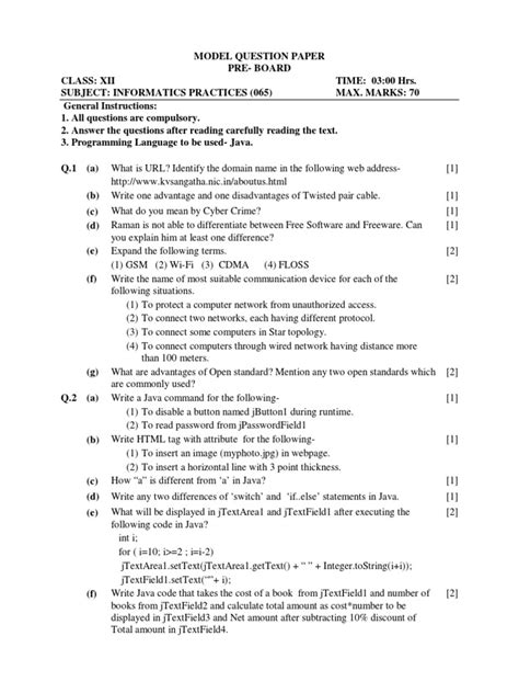 cbse xii ip model qp with solution pdf computing areas of computer science