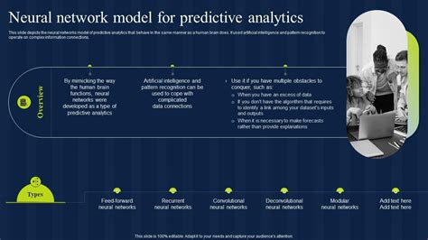 neural network model for predictive analytics estimation model it