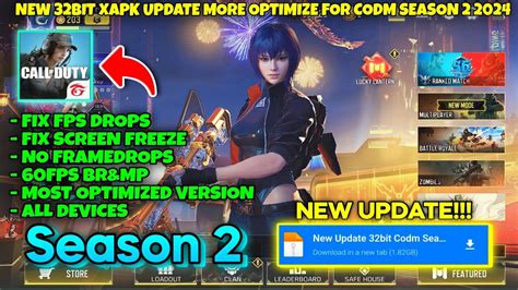 32BIT CODM SEASON 2 FIX LAGS 60FPS NO FPS DROPS FIX SCREEN