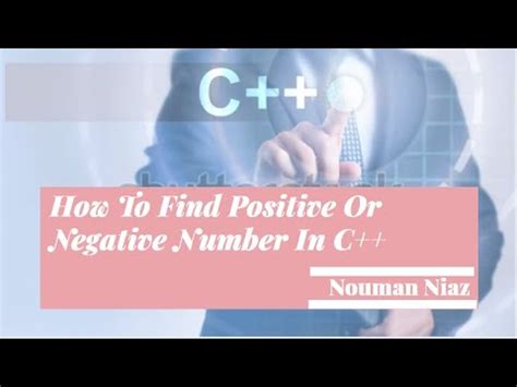 How To Find Positive Or Negative Number In C C Programming YouTube