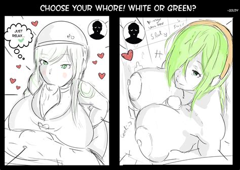 Rule 34 2girls Big Breasts Glory Hole Green Hair Multiple Girls Original Character Paizuri
