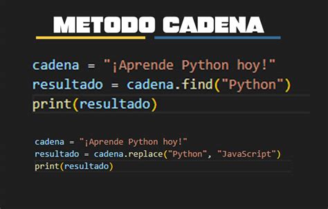 cómo usar el método de cadena de python codigospython