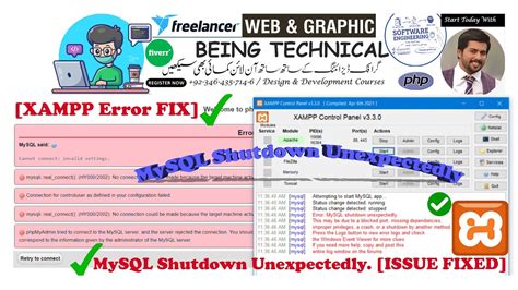 Solved Error MySql Shutdown Unexpectedly 2022 Update MySql Not