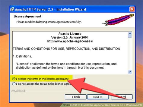 how to install the apache web server on a windows pc