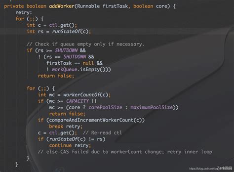 threadpoolexecutor线程池源码分析 thead pool [core 5 max 20 queuesize 0 keep al csdn博客