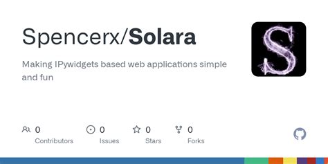 github spencerx solara making ipywidgets based web applications simple and fun