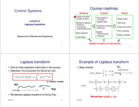 pdf lecture 2 lecture 2 laplace transform laplace transform eric tate