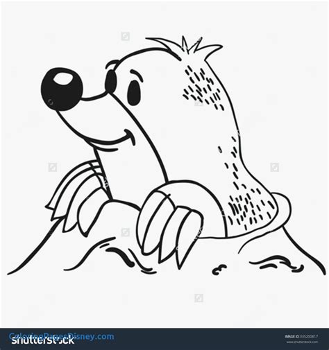 Mole Coloring Page At Getcolorings Free Printable Colorings Pages