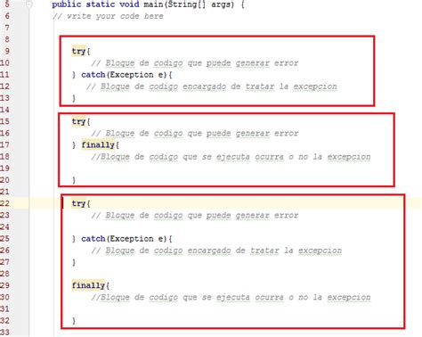 excepciones en java ii manejo de excepciones