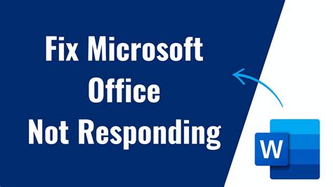 How To Fix Microsoft Office Not Responding Or Word Not