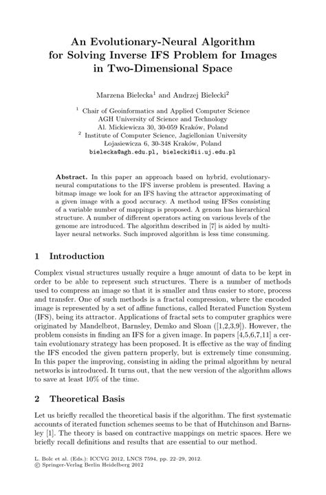 pdf an evolutionary neural algorithm for solving inverse ifs problem for images in two