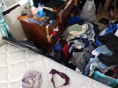 We Decided To Clean Up My Step Sisters Room Period Stained Underwear And Piss Bottles R