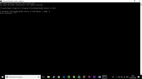 how to connect from windows command prompt to mysql command line gang of coders