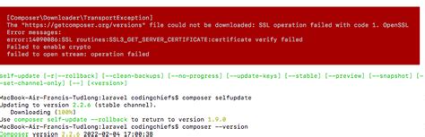 xampp ssl error at composer install stack overflow