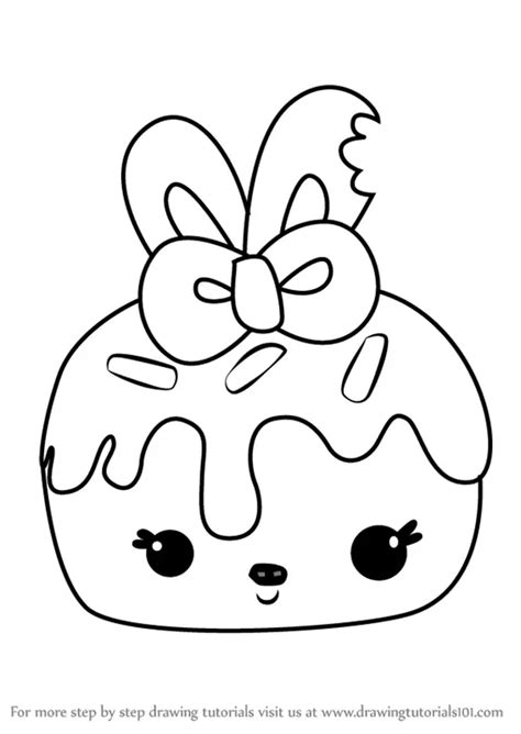 How To Draw Raspberry Cream From Num Noms Num Noms Step By Step