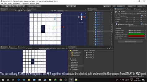 bfs algorithm to find shortest path shortest path finding using bfs in unity game engine by