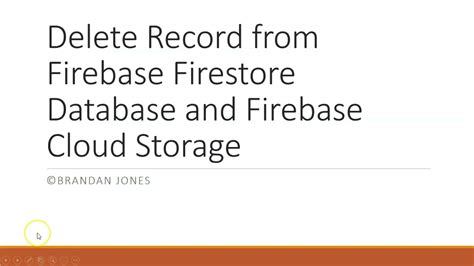 Delete Record From Firebase Database And File From Firebase Cloud
