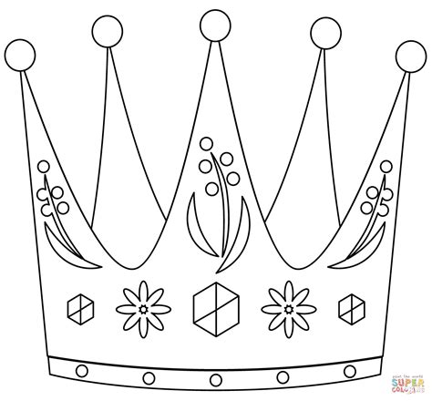 Princezna Koruna Omalovánka Omalovánky K Vytisknutí Zdarma