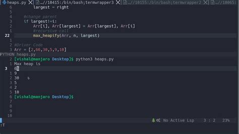 6 2 Heaps Implementation In Python Data Structures In Python YouTube