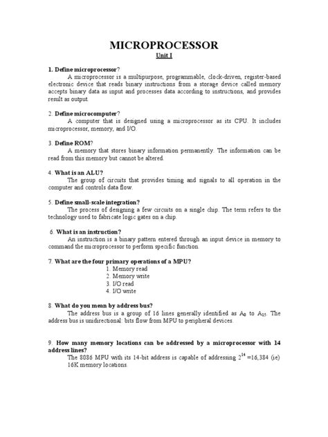mp viva question pdf instruction set microprocessor