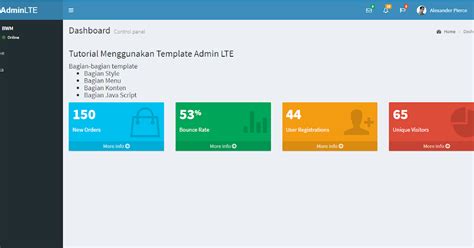 Cara Menggunakan Template Admin LTE Sebagai Template Web Dinamis