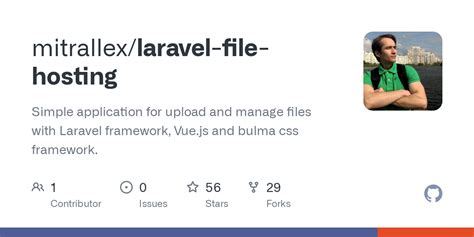 GitHub Mitrallex Laravel File Hosting Simple Application For Upload