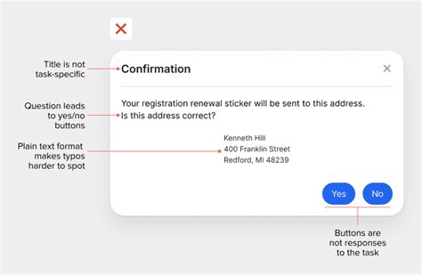 the right way to design a modal confirmation dialog