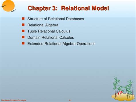 ppt 3 1database system concepts chapter 3 relational model structure of relational databases