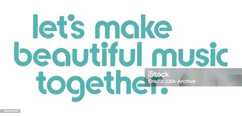 Lets Make Beautiful Music Together Stock Illustration Download Image Now Music Typescript