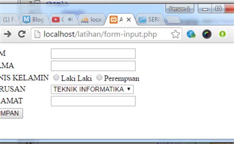 Membuat Form Input Dan Output Dengan Php Cialviap