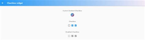 Flutter Checkbox Widget Example