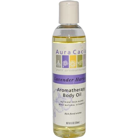 Aura Cacia Aromatherapy Body Oil Relaxing Lavender 8 Fl Oz 237 Ml