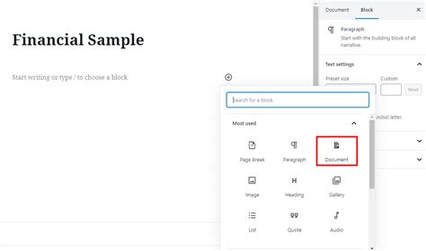 how to embed pdf spreadsheet and word file in wordpress blog