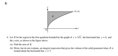 solved 2 9 6 4 let r be the region in the first quadrant