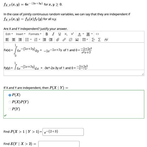 solved let x and y be random variables with joint density