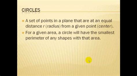 introduction to circles youtube
