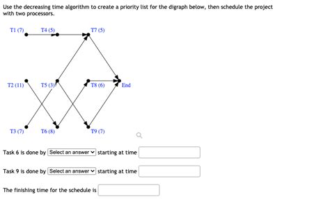 answered use the decreasing time algorithm to… bartleby