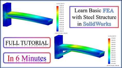 solidworks fea tutorial finite element analysis siddharth rami youtube