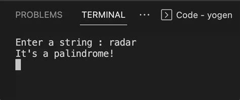 how to check palindrome using python code