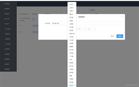 element ui 下拉菜单组件 结合springboot 实现省市区简易三级联动 动态查询 并修改地点的省市区